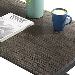 Gezen Folding Desk 40'' Computer Desk for Home Office, No Assembly Office Desk Foldable Simple Study Writing Desk Table for Small Spaces(Dark Grey)