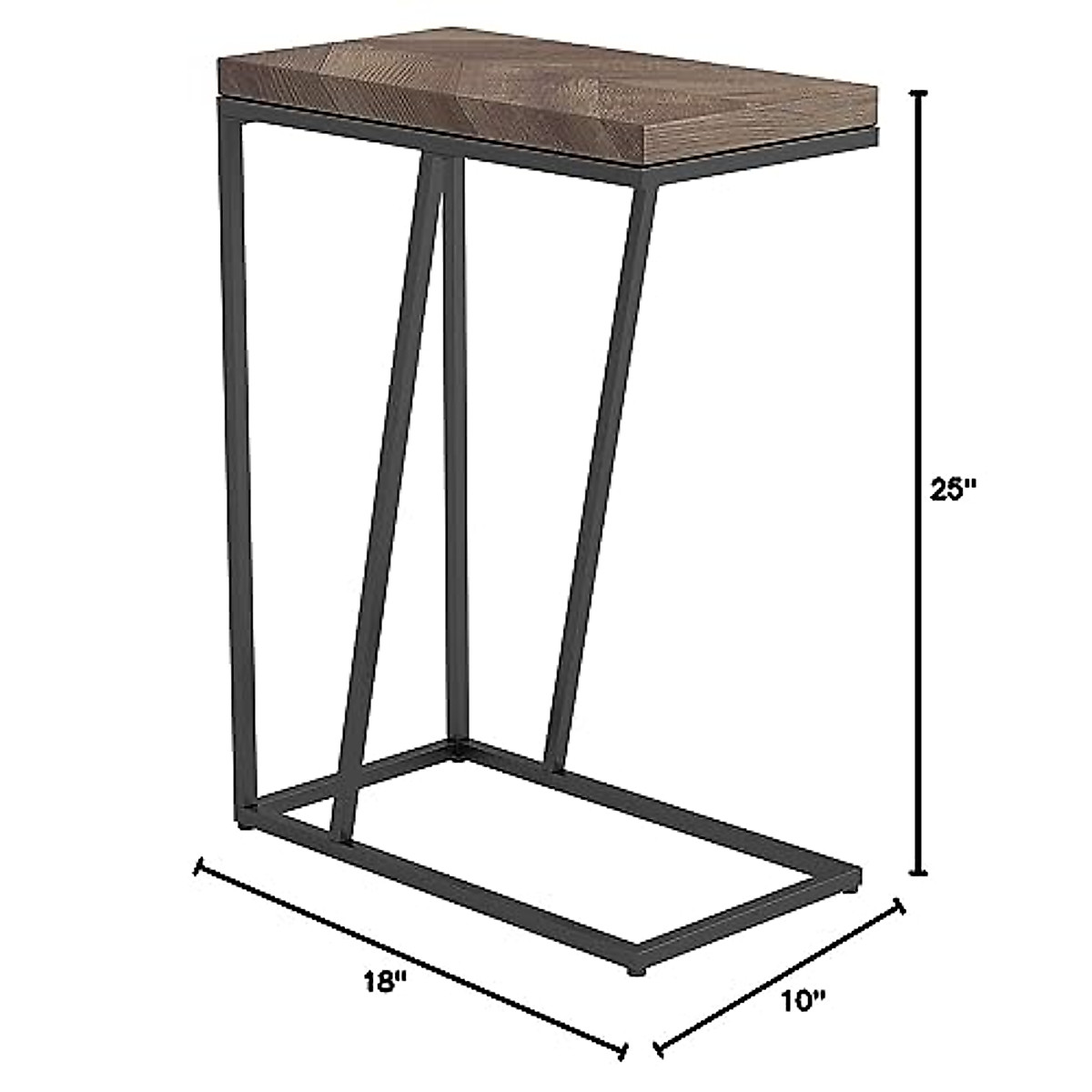 Coaster Home Furnishings Chevron Rectangular Tobacco Accent Table (931147)