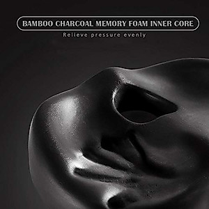 Office Chair Cushion for Butt,Comfort Memory Foam Seat Cushion,Ergonomic Chair Pad Pillow,Tailbone Pain Relief Cushion,Machine Washable Cover-Bamboo Charcoal Memory Foam