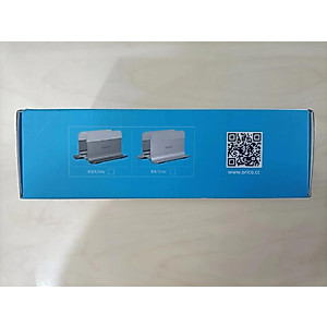 ORICO Vertical Laptop Holder Sturdy Aluminum Laptop Stand Vertical with Adjustable Dock Size, Space Saving, Compatible with All MacBook/Surface/Dell/Gaming Laptops Silver