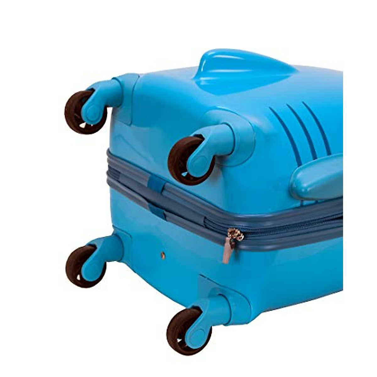 Rockland Jr. Kids' My First Hardside Spinner Luggage,Telescoping Handles, Shark, Carry-On 19-Inch