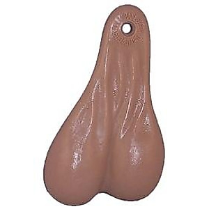 BULLS BALLS Truck Nuts, Solid Color-Flesh, 8" Tall Series, Made in USA