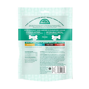 Better Belly® Dental Kabobs, 10 kabobs, Dental Dog Chews with Breath-Freshening Spearmint