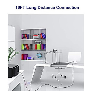 USB A to USB B 3.0 Cable (10FT), AkoaDa Durable Nylon Braided Type A to B Male Cable Compatible with Printers, Monitor, Docking Station, External Hard Drivers, Scanner, USB Hub and More Devices(Grey)