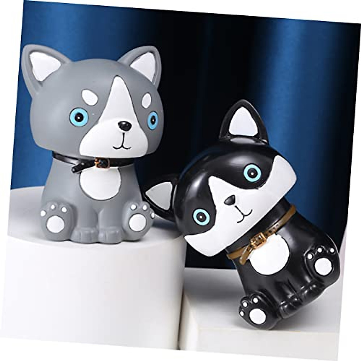 Veemoon Bobble Dog Ornament Car Bobblehead Dashboard Puppy Toys Small Dogs Car Ornament Animal Party Favor Car Decorations for Women Resin Puppy Model Resin Dog Adorn Resin Animals Model