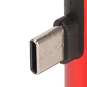 Sanpyl 2Pcs USB C to 3.5mm Audio Adapter, 2 in 1 Type C to 3.5mm Headphone and Charger Adapter ABS Audio Jack Charging Cord for Tablet PC Phones Red