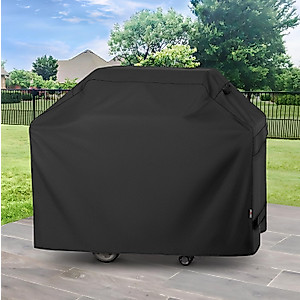 Unicook Grill Cover 55 Inch, Heavy Duty Waterproof Barbecue Gas Grill Cover, Fade and UV Resistant BBQ Cover, Durable Barbecue Cover, Compatible for Weber Char-Broil Nexgrill Grills and More
