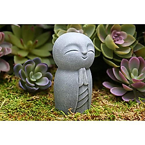 LEFUYAN Jizo Statue Little Jizo Monks Smiling Buddha for Your Home Yard Lawn Desk Garden Outdoor Decoration The Perfect Ornaments