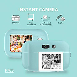 LKYBOA Plastic Small SLR Children's Camera -Kids Camera, Camera for Kids Video Cameras Kids Digital Camera Year Old Girl with Card