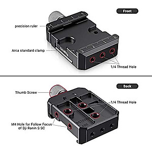 SmallRig DSLR and Mirrorless Quick Release Clamp for Arca-Type Standard Compatible with DJI Ronin S/SC ZHIYUN Crane Series Weebill S Gimbal - DBC2506