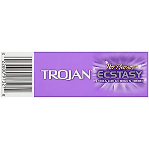 Trojan Her Pleasure Ecstasy Lubricated Condoms - 10 Count (Packaging May Vary)