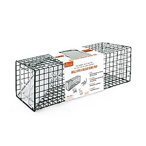 HOMESTEAD Heavy Duty Live Trap - Professional Style One-Door Live Animal Traps for Rabbit, Squirrel, Possum, Skunk, Kitten, Mink