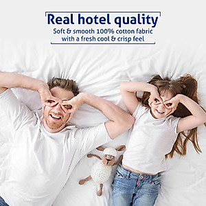 California Design Den King Size Duvet Cover Set, 400 Thread Count 100% Cotton Sateen, Soft Luxury Sateen Weave Comforter Cover and Two Pillow Shams, Button Closure and Corner Ties (Pink, King)