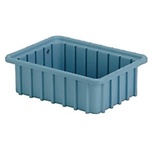Lewisbins Divider Box, 10-13/16" X 8-5/16" X 3-1/2", Light Blue - Lot of 16