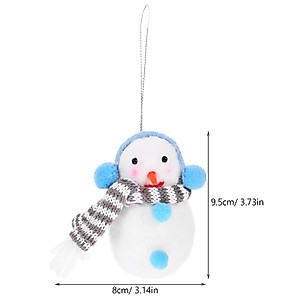 LUOZZY Christmas Snowman Hanging Ornaments Xmas Felt Snowman Doll Christmas Tree Hanging Ornament Xmas Gifts for Kids