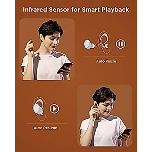 1MORE Colorbuds Wireless Earbuds Bluetooth 5.0 Headphone with Fast Charging, Qualcomm Chip IPX5 Waterproof Stereo in-Ear Earphones CVC8.0 Build-in Dual Mic ENC Auto Play/Pause, 22H