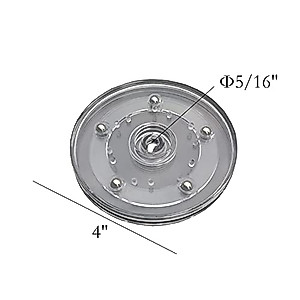 FixtureDisplays® 4" Clear Plastic Spinner Lazy Susan Turntable Organizer for Spice Rack Table Cake Kitchen Pantry Decorating 16971-NF