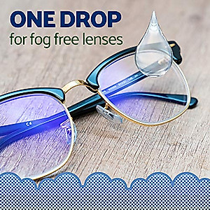 Optix 55 Anti Fog Treatment for Anti-Reflective Lenses (1 Pack) | Anti Fog for Goggles, Glasses, Snorkel Mask, Ski Masks | Superior Defogger for AR Glasses | Antifog Prevents Lens Fog for Days