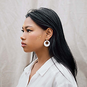 Flash Tattoos Pixie Dust Authentic Metallic Temporary tattoos-2 sheet mini pack | Includes over 24 premium foil waterproof tattoos, face glitter, face gems, festival, face freckles