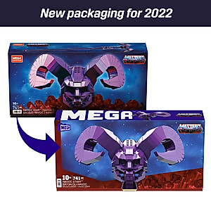 Mega Masters of The Universe Building Set, Havoc Staff with 741 Pieces, 40 Inches Long, for Adult Collectors