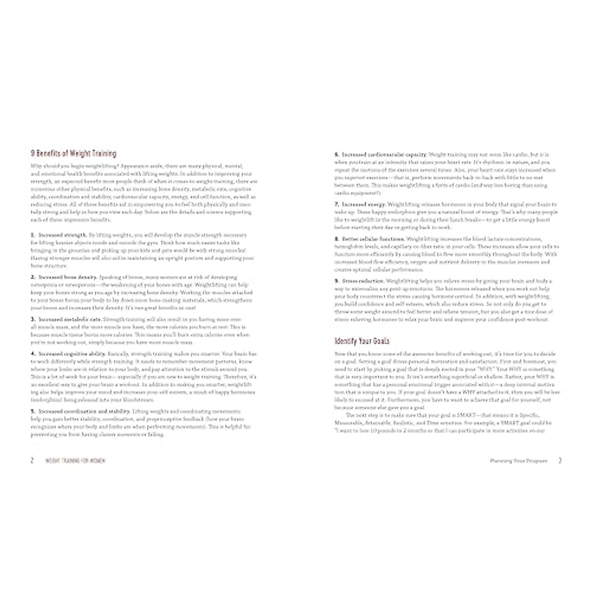 Weight Training for Women: Exercises and Workout Programs for Building Strength with Free Weights