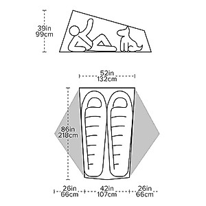 Big Agnes Tiger Wall UL2 Ultralight Bikepacking Tent with UV-Resistant Solution Dyed Fabric