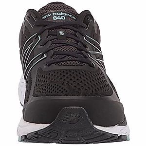 New Balance Women's 840 V5 Running Shoe, Black/Storm Blue, 8 Wide