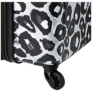 American Tourister Moonlight Hardside Expandable Luggage with Spinner Wheels, Leopard Black, 3-Piece Set (21/24/28)