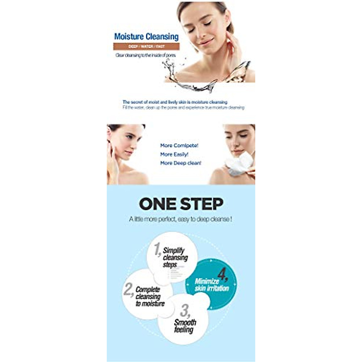 Epielle OG Makeup Remover Cleansing Wipes Tissue Green Tea Towelettes - 60ct (Sheets) per pack, Total 4 packs Beauty Stocking Stuffers Gift