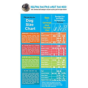 PawFlex Joint and Large Area Wound Bandages for Dogs Cats & Other Pets. Great for Leg Joint sprains and Tail Injuries! Non Adhesive Breathable Non-Slip Disposable Washable Value Pack (L/XL 12pk)