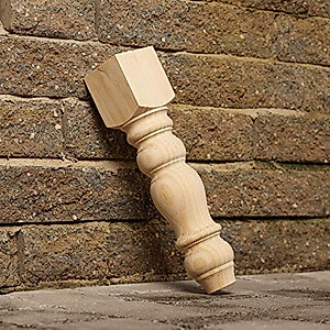 CAROLINA LEG CO. Chunky Bench Legs - Perfect for Coffee Tables - Set of 4 - Made in NC - Dimensions: 3.5" x 16"