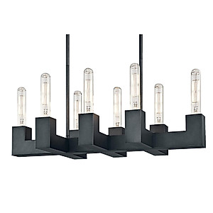 Westinghouse 6350300 Skybridge Eight-Light Dimmable LED Indoor Chandelier, Iron