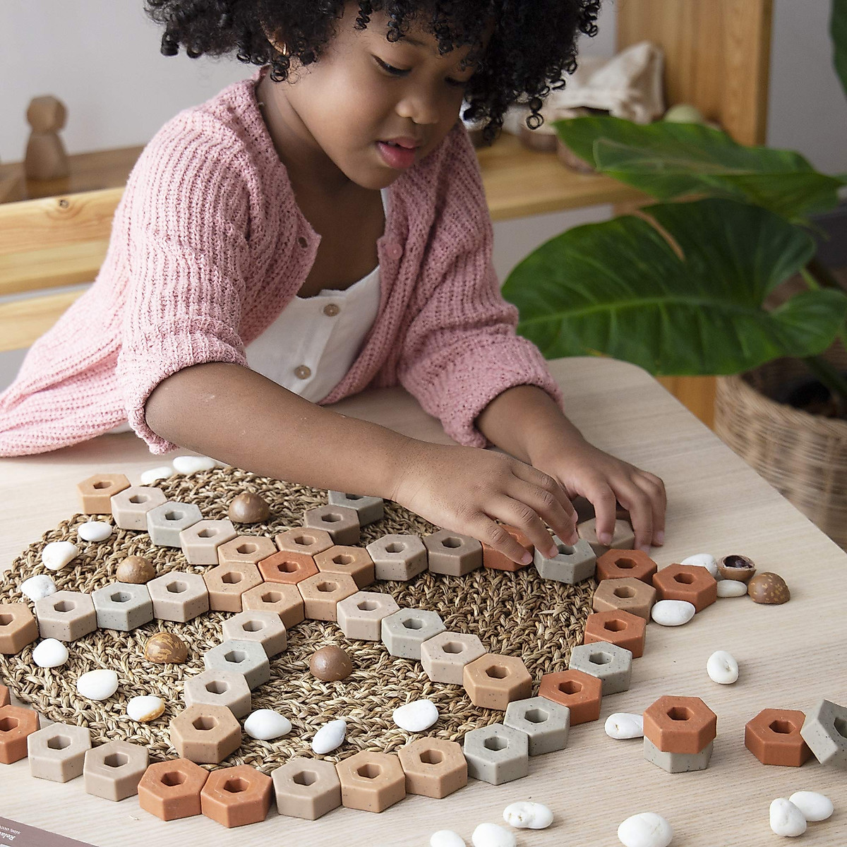 Guidecraft Little Pavers - 60 pc. Set: Block Builders Set for Construction and Stacking