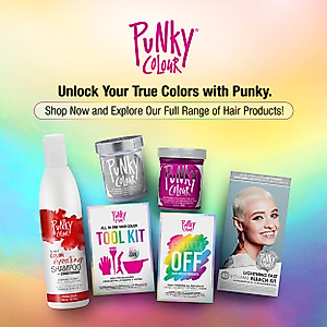 Punky Colour Off Hair Dye Remover Kit, Safely Removes Temporary, Semi-Permanent, Demi-Permanent, and Permanent Hair Colors, Easy and Gentle Hair Color Removal Solution