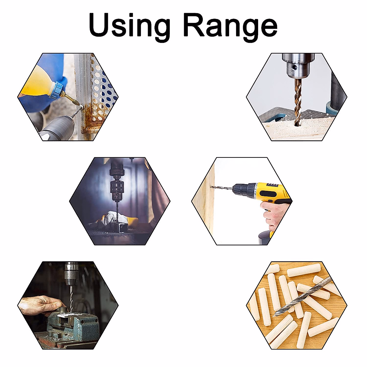 Ohamtes 2.5mm Reduced Shank Twist Drill Bits High Speed Steel HSS 4341 for Iron/Copper/Plastic/Aluminum Plates/Metal Materials, Round Shank, Double Edge, 5 Pcs