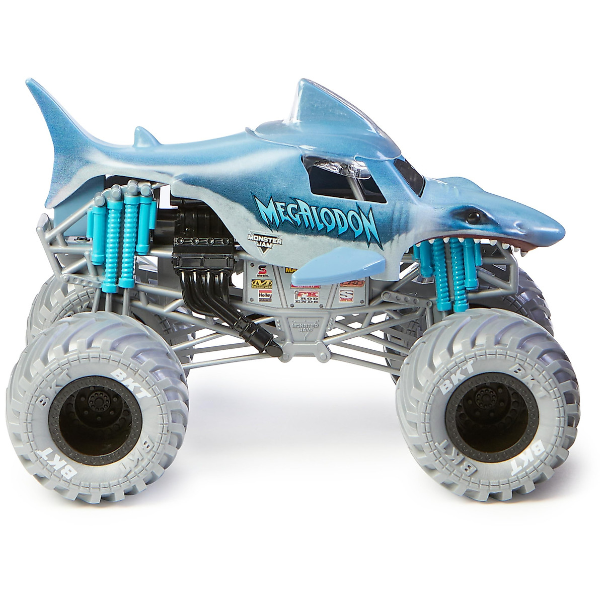 Monster Jam, Official Megalodon Monster Truck, Collector Die-Cast Vehicle, 1:24 Scale, Kids Toys for Boys Ages 3 and up