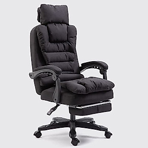SEASD Computer Chair Home Fabric Leisure Boss Chair Washable Office Chair Swivel Lift Chairs Massage Recliner