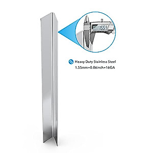 Stanbroil 18 Inch Flavorizer Bars for Weber Summit 400 Series - Stainless Steel Hot Plate for Weber Summit E/S 450/440/460/470 Gas Grills With a Smoker Box - Replacement Parts for Weber 67668, 8 PCS