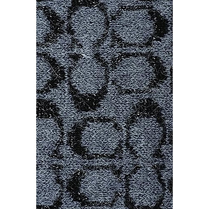 Coach Women's Metallic Signature C Jacquard Scarf, Black, One Size