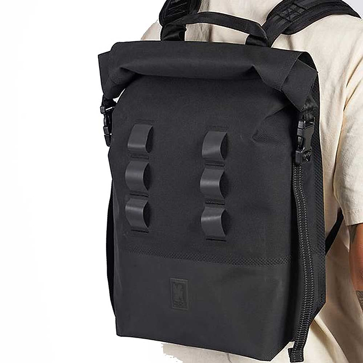 Chrome Industries Urban Ex 2.0 Rolltop Backpack - 15" Laptop Bag, Waterproof, 20 Liter, Black