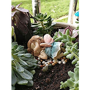 Gemmia Miniature Garden Fairy Statue -Dreaming Fairy Figurine