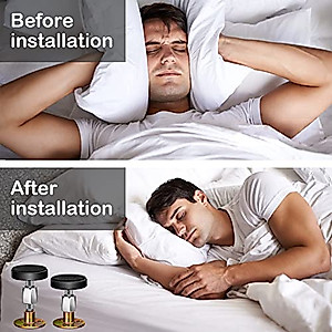 Krisler Adjustable Threaded Bed Frame Anti-Shake Tool for Bed, Headboard Stoppers, Bedside Headboards Prevent loosening Anti-Shake Fixer, Easy Install (30-64mm)