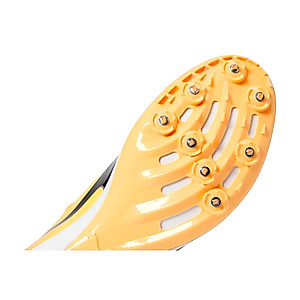 PUMA Mens Evospeed Sprint 14 Track and Field Shoe, Sun Stream-Sunset Glow-PUMA Mens Black, 10