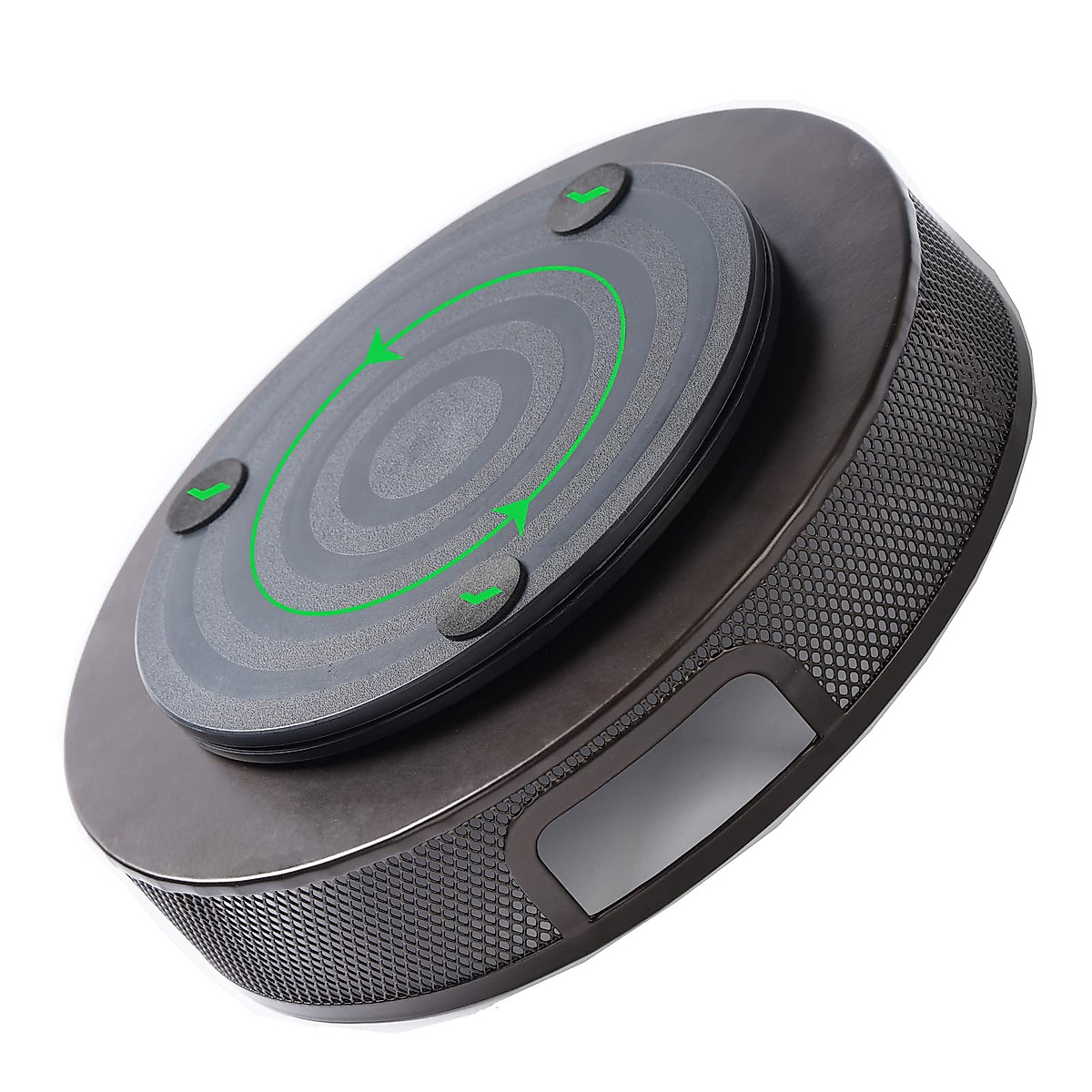 SETTFRFE Lazy Susan Organizer 11 Inches,Metal Mesh Turntable Organizer for Bathroom,Kitchen Countertop,Cabinet,Pantry,Refrigerator, Brown