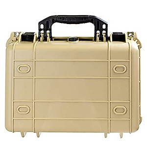 Eylar Standard 16" Gear, Equipment, Hard Camera Case Waterproof with Foam TSA Standards (Tan)