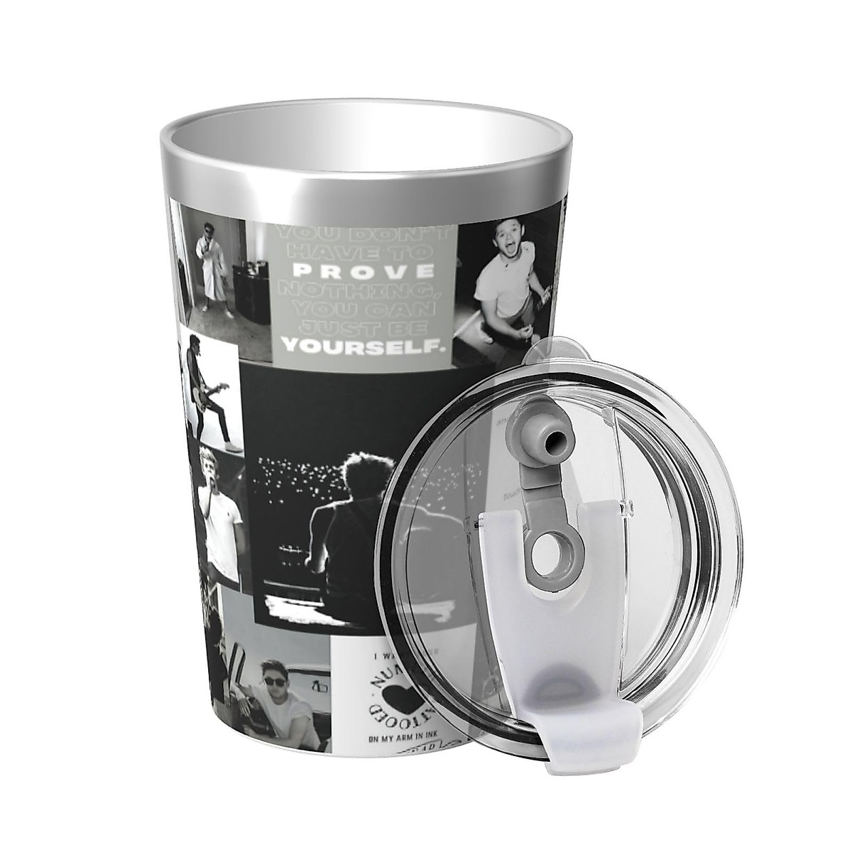 UALWORY Niall Music Horan Tumbler Cup 12oz Travel Coffee Mug with Lid and Straw Stainless Steel Insulated Mugs