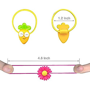 Hair Ties For Toddler Girls, AMMY 50 Pcs Girl Hair Accessories Elastic Hair Bands Ponytail Holders For Baby Toddler Girl Kids Children