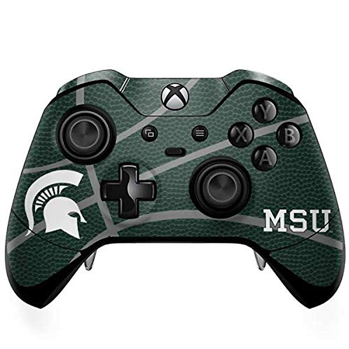 Skinit Decal Gaming Skin Compatible with Xbox One Elite Controller - Officially Licensed College Michigan State University Green Basketball Design