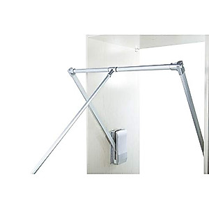 Drop-Down Wardrobe Hanger, Adjustable Aluminum Closet Storage Rack, Wardrobe Lifter Storage Rack, Effectively Saving Space, Bearing 30KG (Size : 830-1150mm)