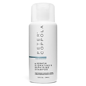 PETER COPPOLA a-Keratin Hydrating & Repairing Shampoo - Ultra-repairing & Gentle Cleansing Sulfate Free Shampoo Repairs Damaged Hair - Nourishes, Conditions, And Prevent Breakage (10 Fl Oz)